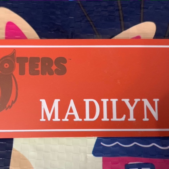 Hooters | Accessories | Hooters Name Tag Madilyn | Poshmark